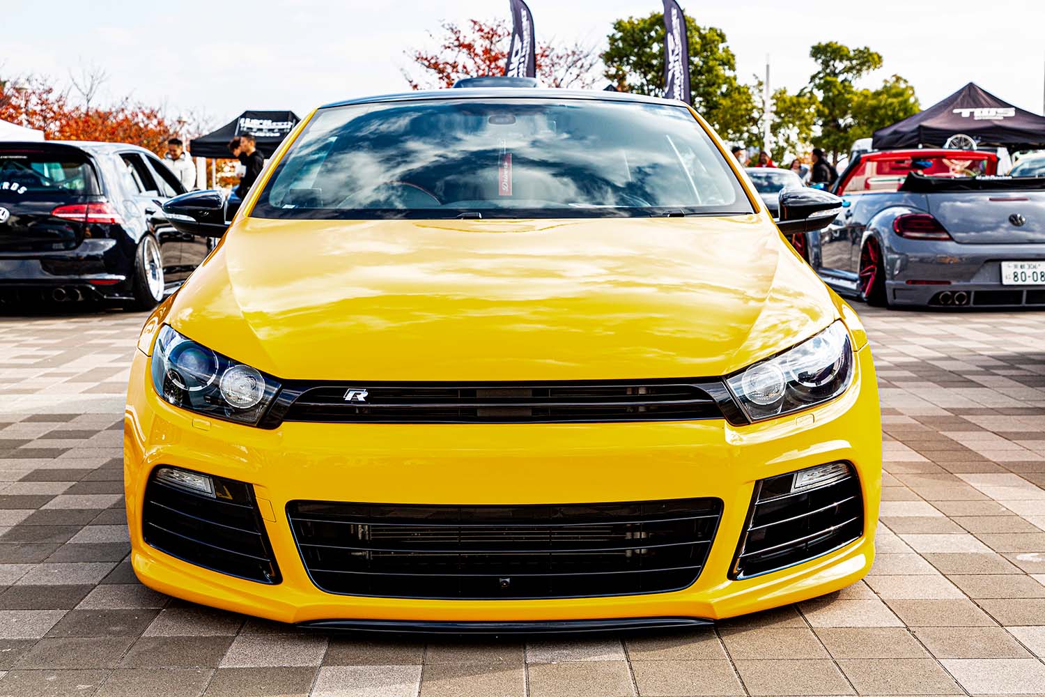 VW ‘Scirocco R-Line’ Painted All Over In Toyota ‘Aqua’ Genuine Yellow ...